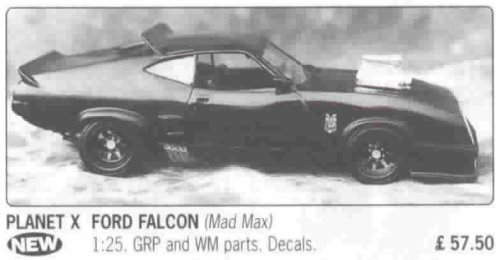 Mad Max Model Kits - Mad Max Interceptor Plastic and Resin Models Kits